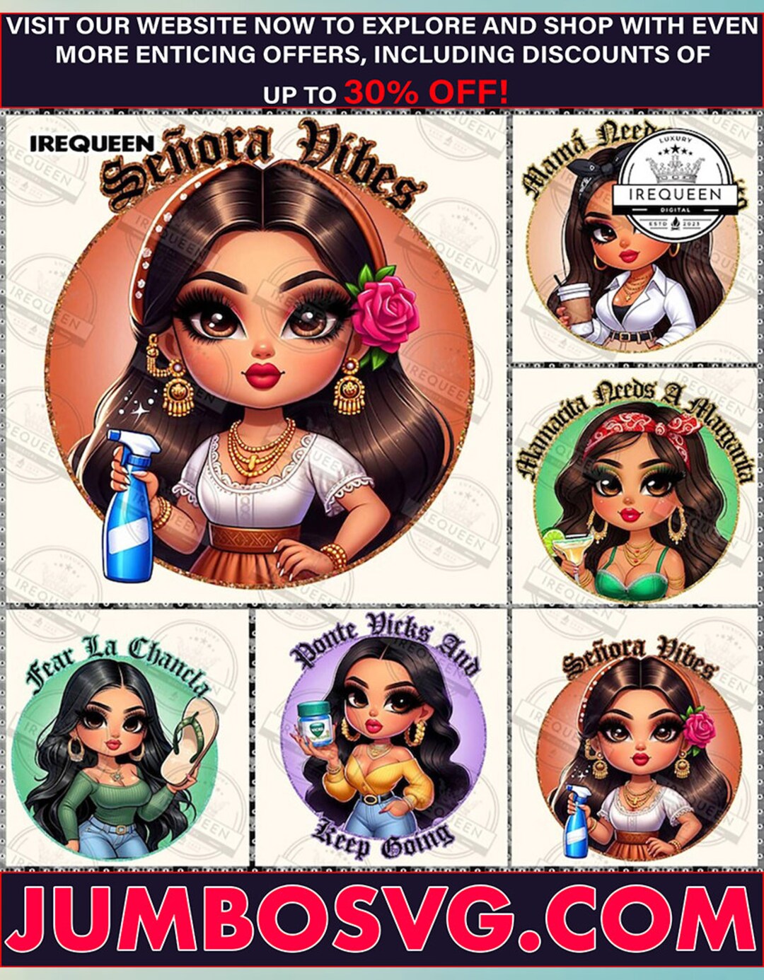 5 Mama Chingona Png Bundle, Te Lo Digo Por Tu Bien Png, Funny Latina ...
