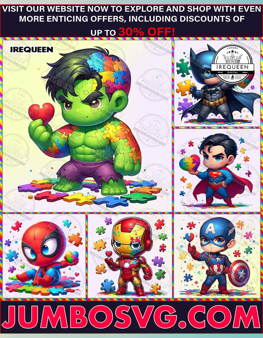 7 Autism Superhero Png Bundle, Autism Awareness Day Png, Super Autism ...