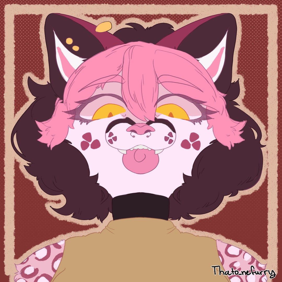 Cute Symmetrical Headshot Commission - Etsy