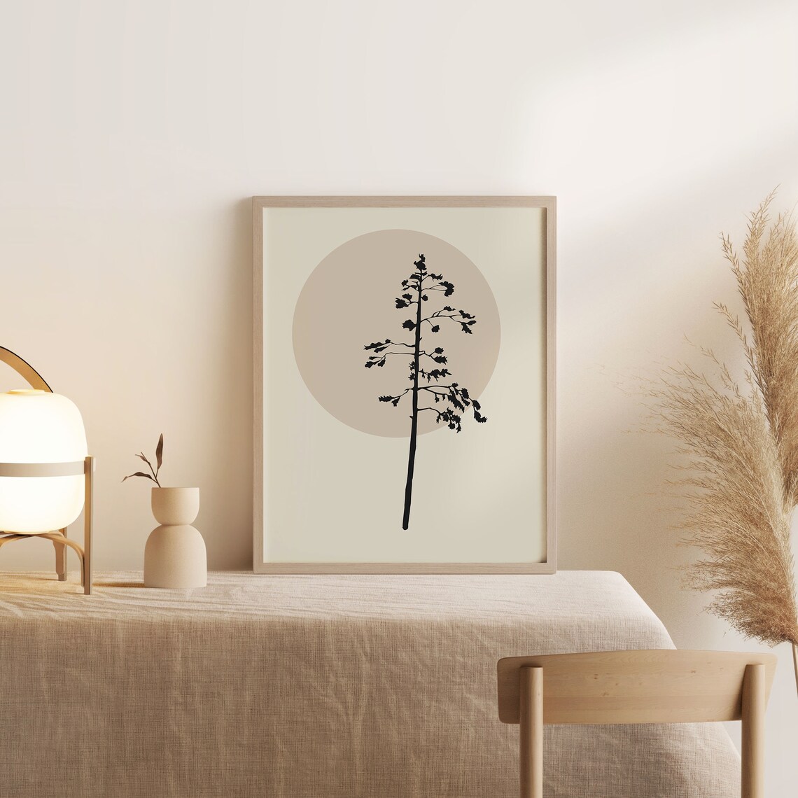 Neutral Wall Art Print, Neutral Wall Decor, Downloadable Print, Minimal ...
