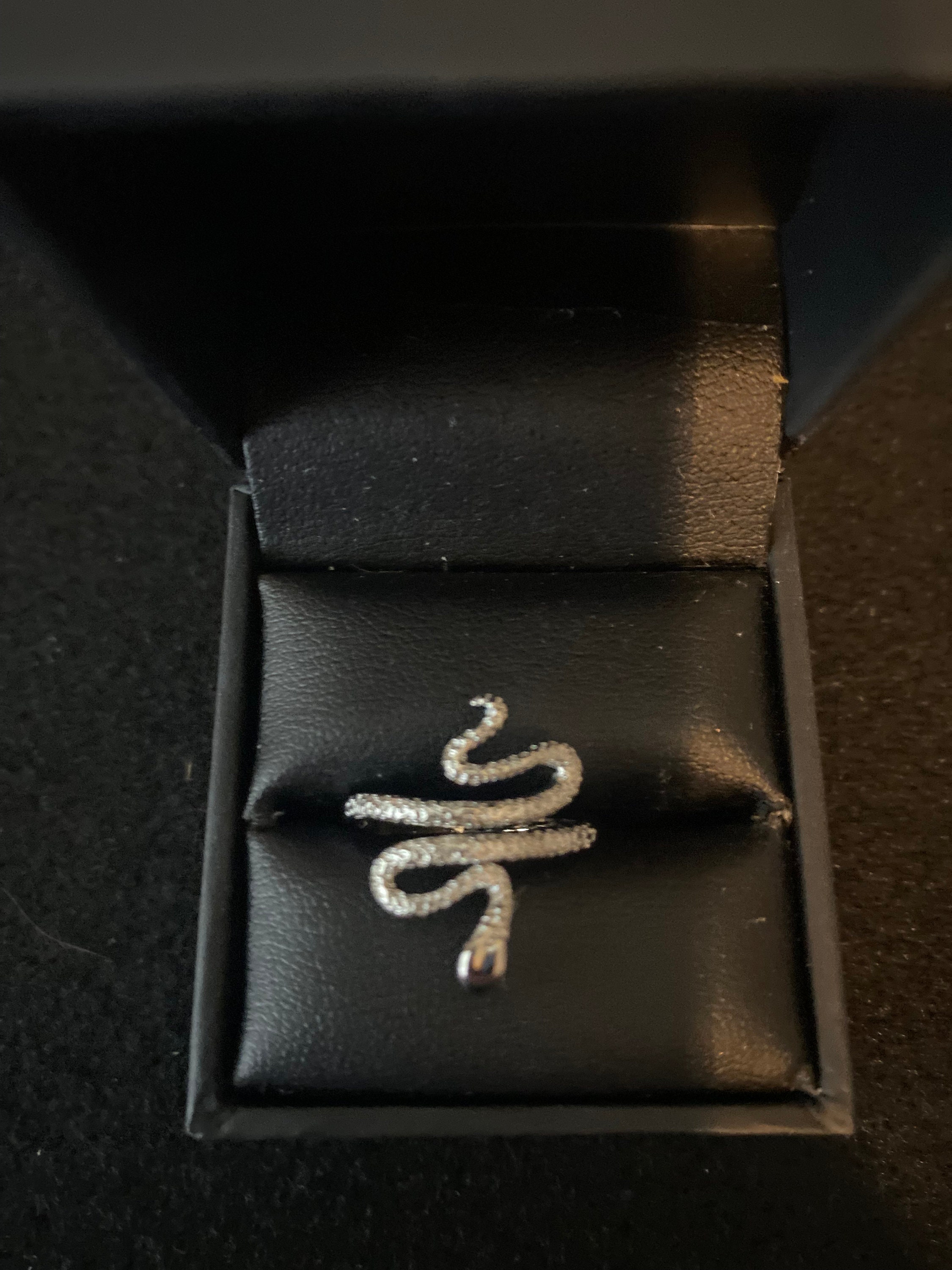 Beautiful Boho Snake Ring With Crystal Stones 925 Silver - Etsy