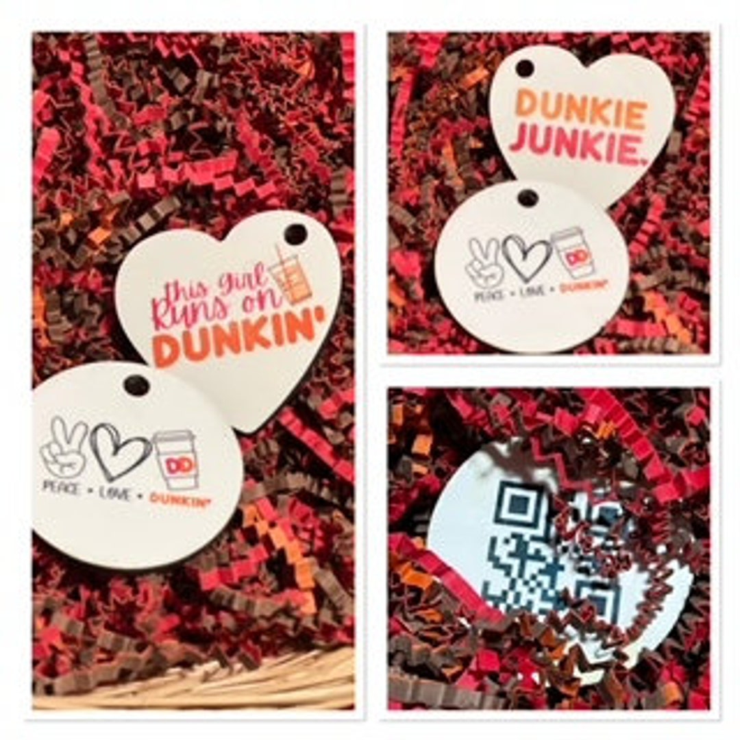 Dunkin Donuts and Starbucks Keychains | Design Your Own With Different ...