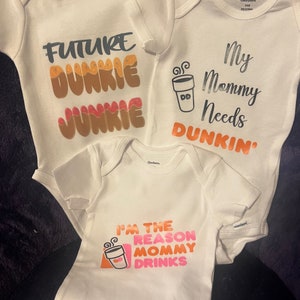Custom Dunkin Baby Onesies - Etsy