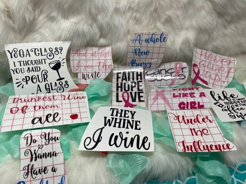 Personalized Vinyl Decals / Iron on Decals Custom Name Decals - Etsy