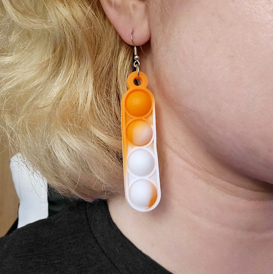 Pop-it Fidget Earrings - Etsy