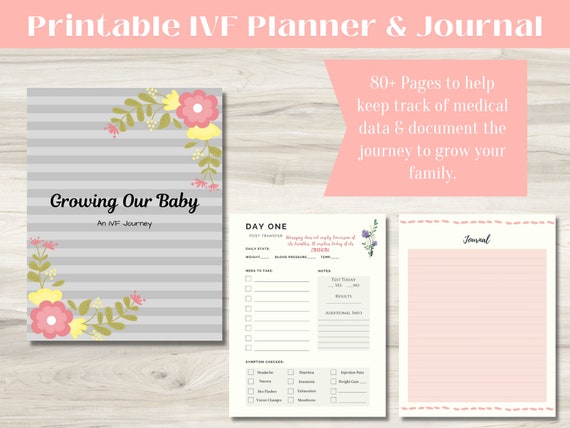 IVF Planner and Journal printable | Etsy
