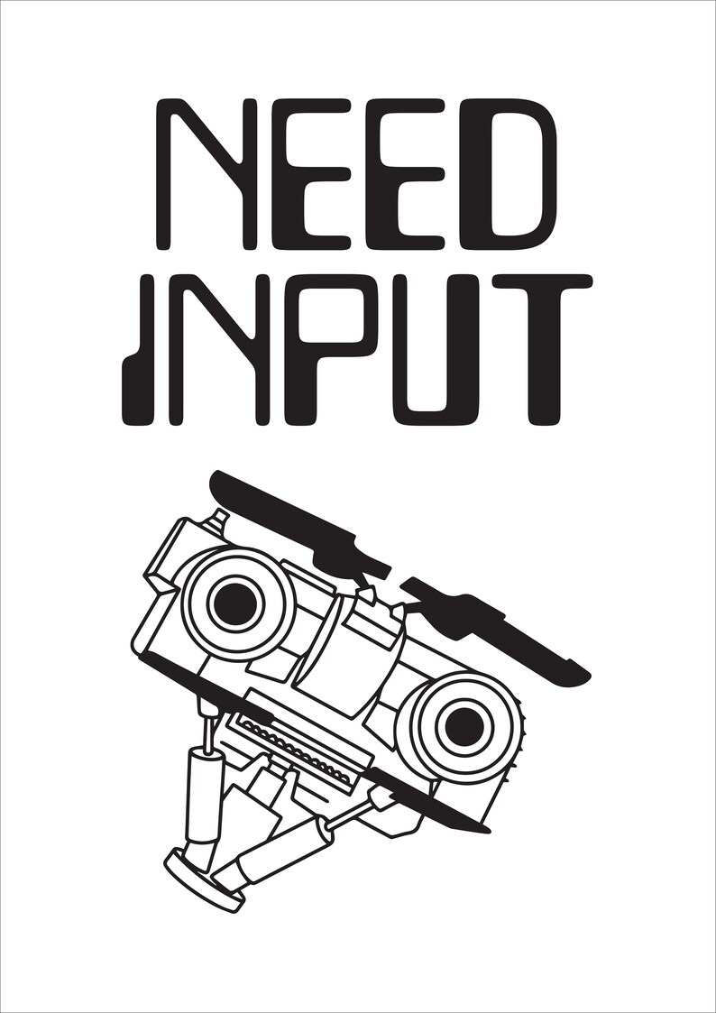 Johnny 5 Short Circuit Art Print Minimal Retro Art Poster Sci-fi Wall ...