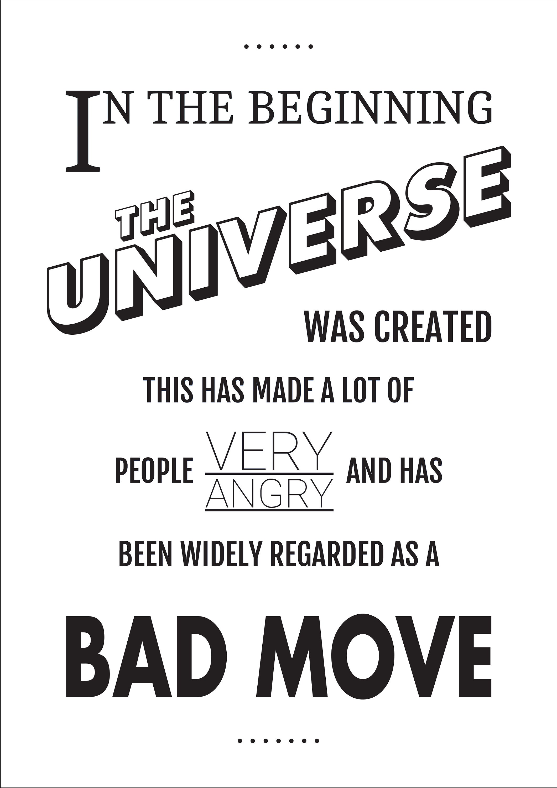 The Hitchhiker's Guide to the Galaxy Minimal Art Print | Hitchhiker's ...