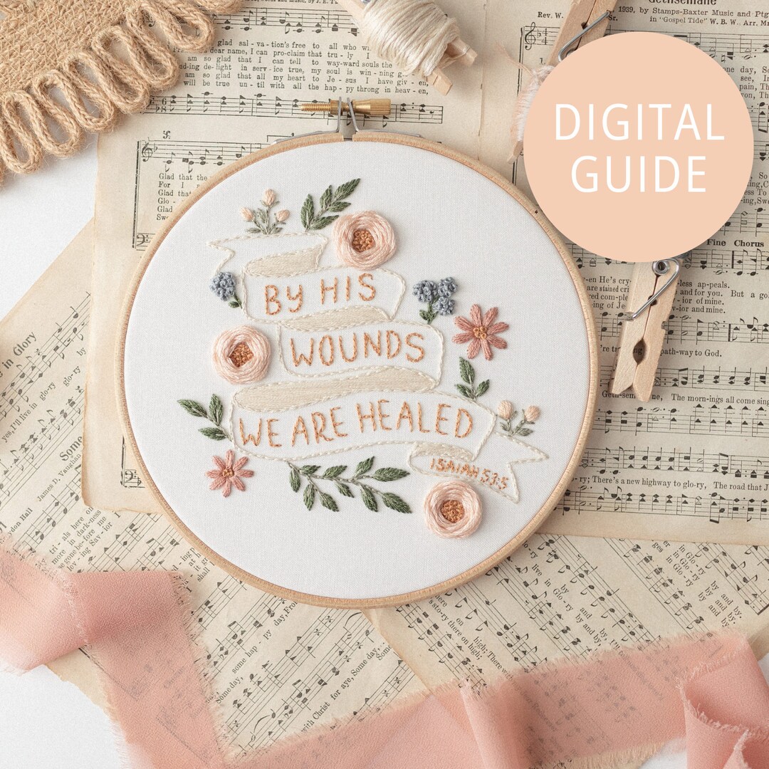Christian Embroidery Pattern – Step by Step Guide – PDF – Easter Wall ...