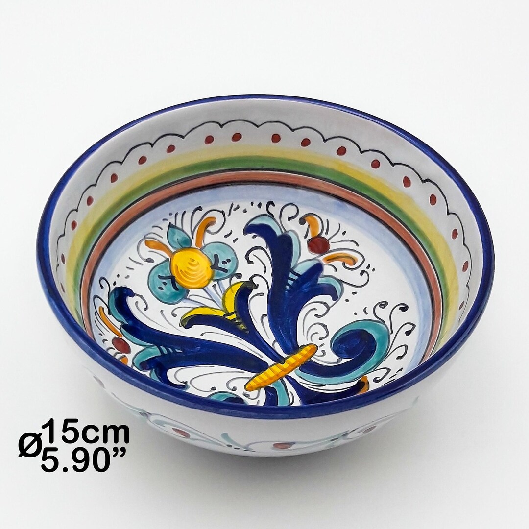 Bowl Decorated in Ricco Classic Deruta 15 Cm / 6". Deruta Artistic ...