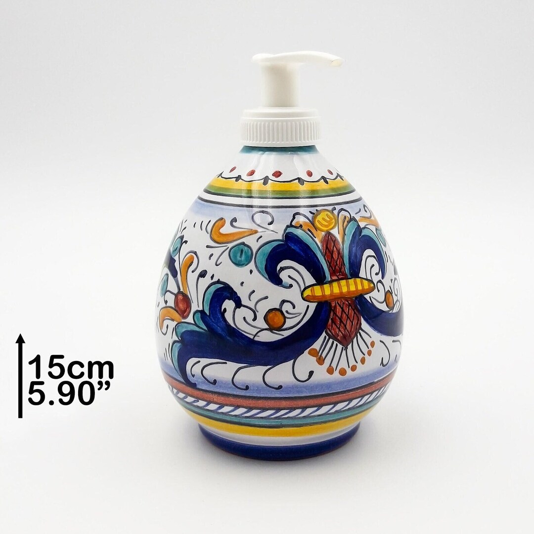 Liquid Soap Dish / Soap Holder With Dispenser Decorated in Ricco ...
