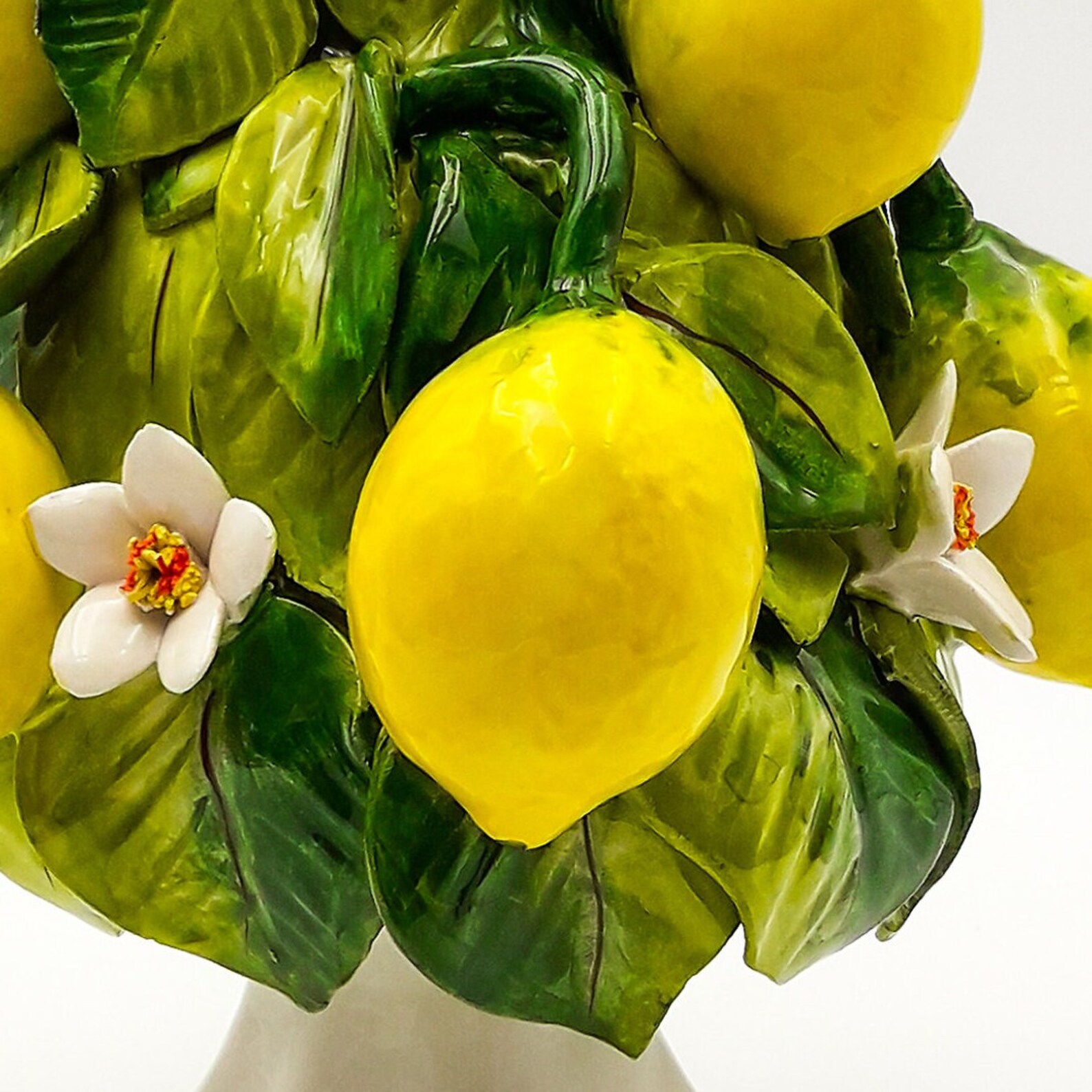 Lemon Tree With Flowers Standing Centerpiece H 30 Cm / 12". Entirely ...