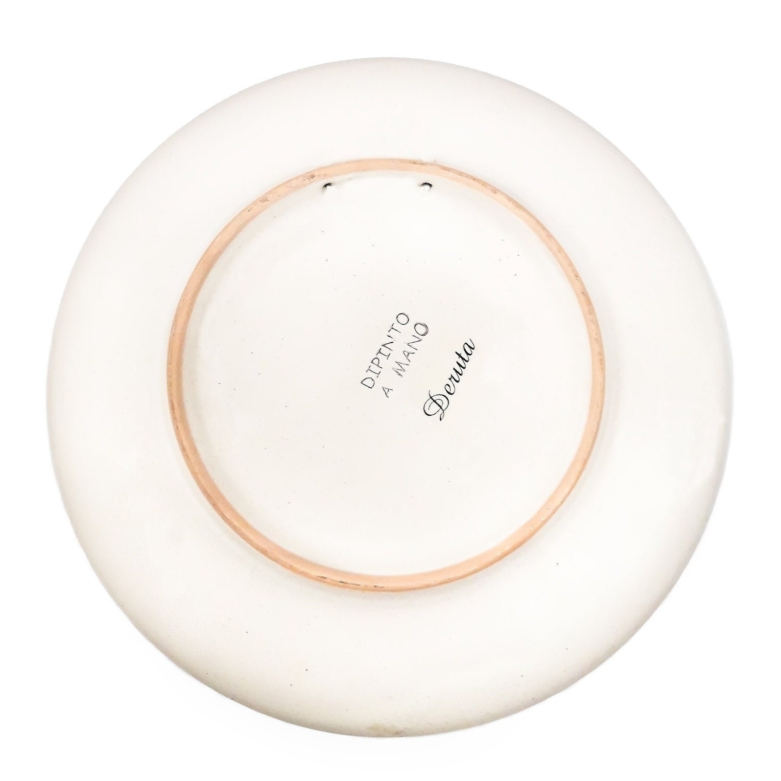 Wall Plate in Ancient Raffaellesco Style With Abundance Festoon Orange ...