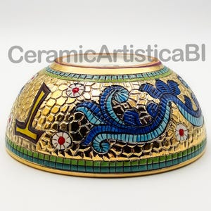Mass Bolus - Altar Bowl 14cm / 6" With Tau in Byzantine Classic Deruta ...