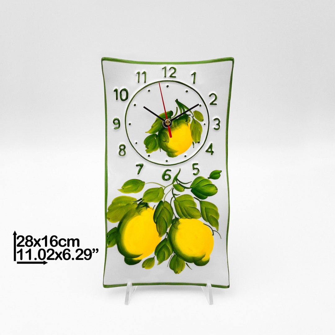 Wall Clock With Rectangular Wavy Shape H 28 Cm / 11" & 38 Cm / 15 ...