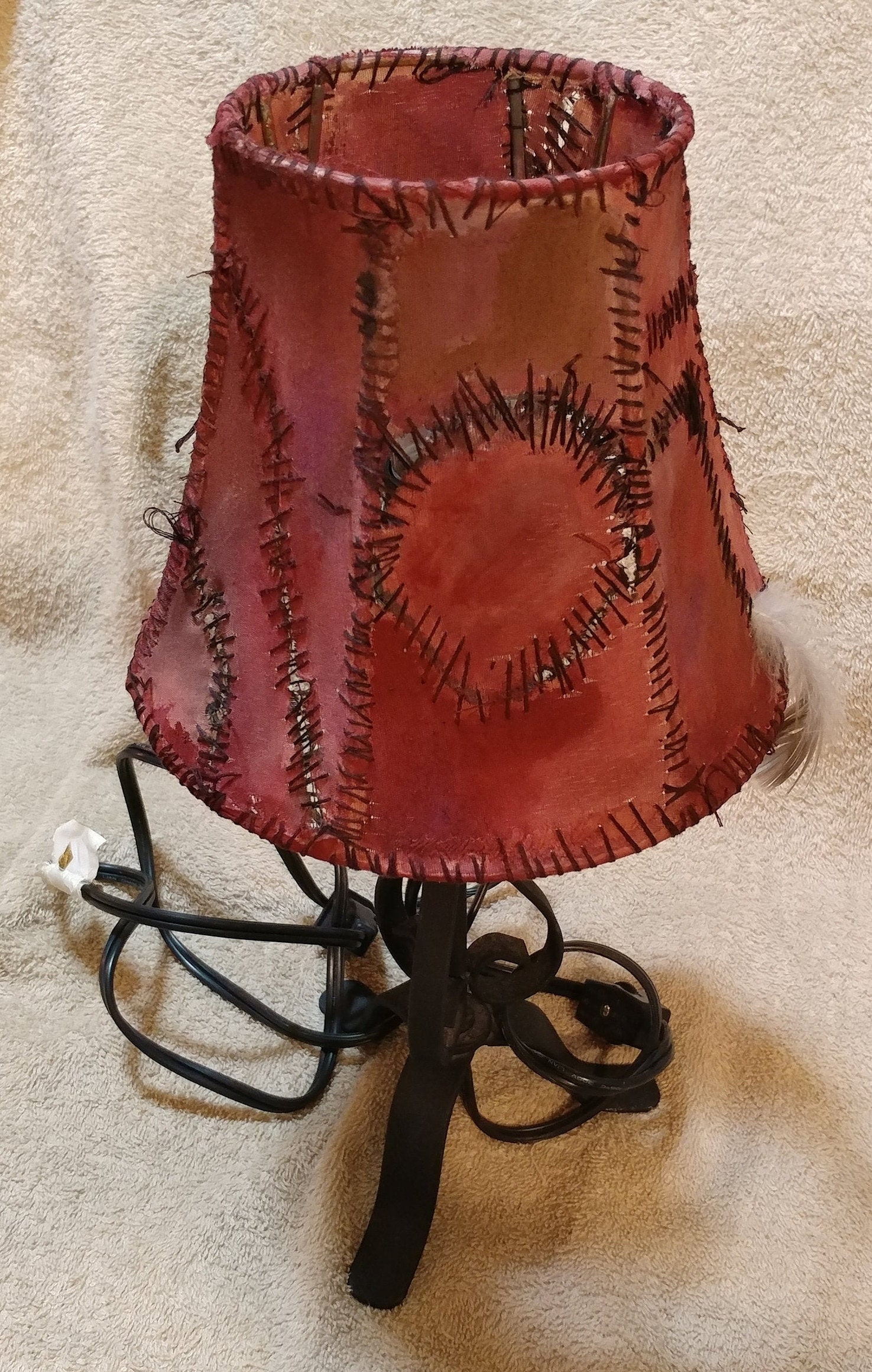 One-Of-A-Kind Ed Gein Style Skin Lamp By | Etsy