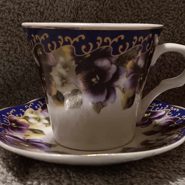 Violet Tea Cup - Etsy