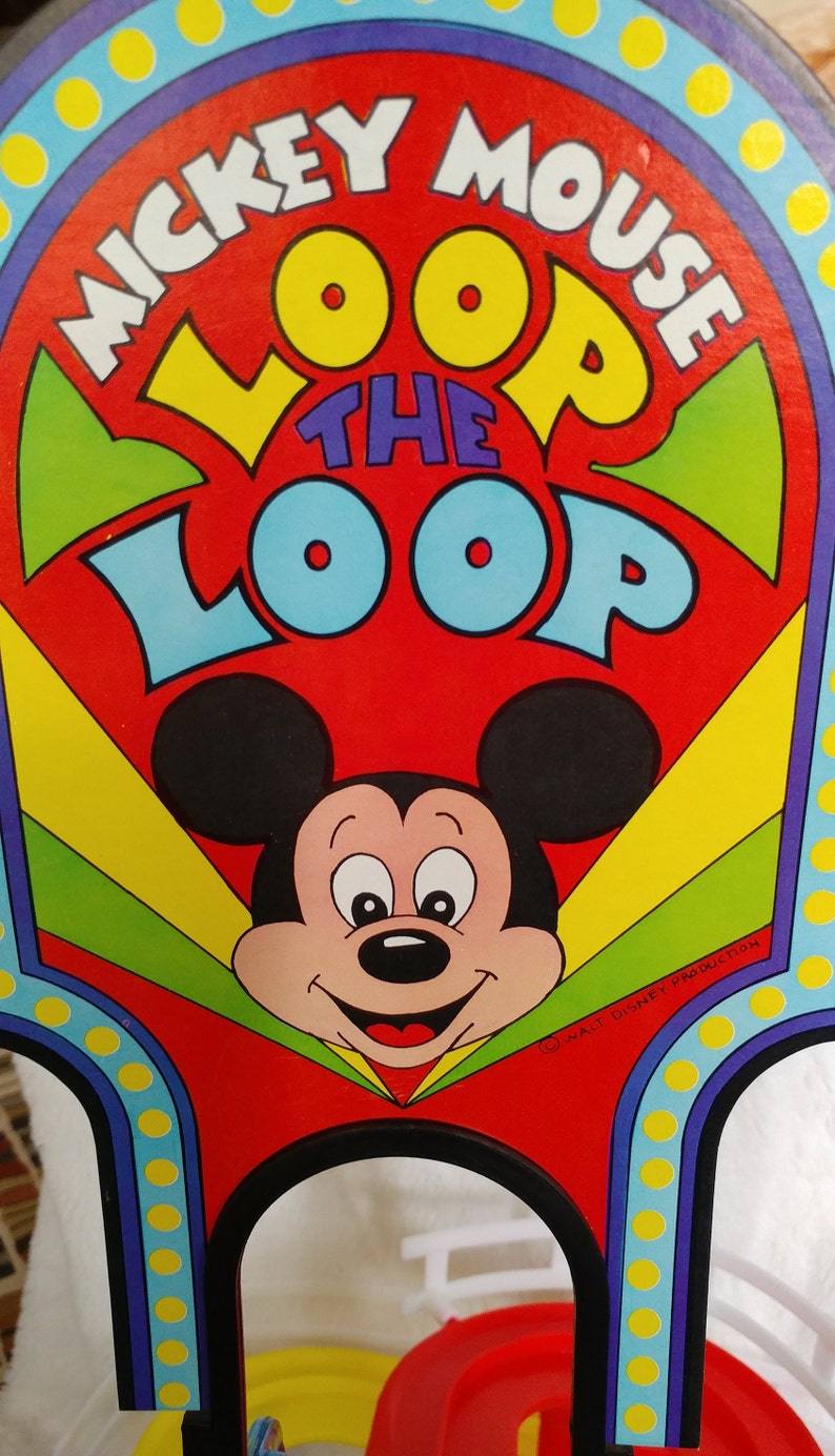 Rare Vintage Mickey Mouse Loop the Loop Battery Operated Race - Etsy