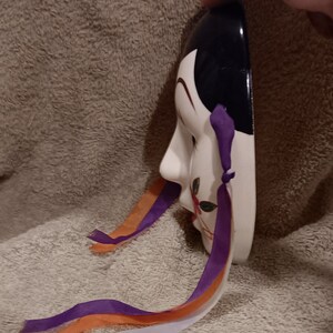 Vintage 5.75" X 4.5" Hand Painted Clown Jester Harlequin Face Ceramic ...