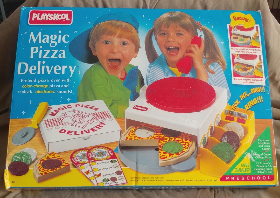 Vintage 1985 Magic Pizza Delivery Set by Playskool #688 - Missing the ...