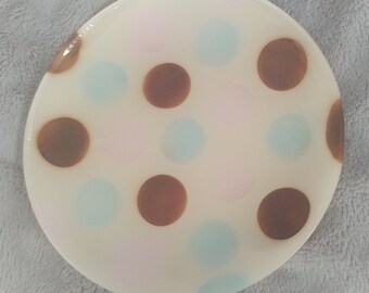 Polka Dot Salad Plate - Etsy