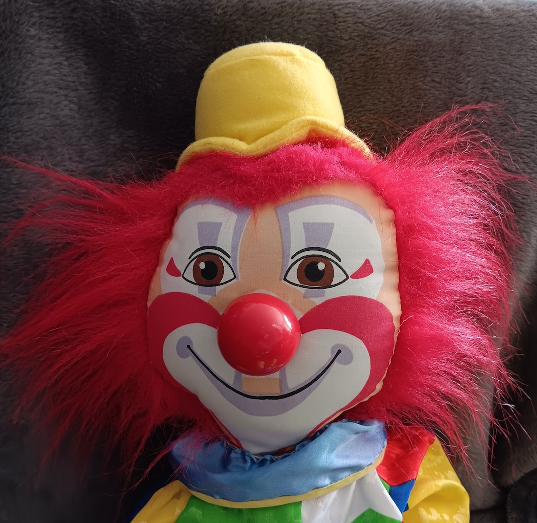 Vintage 1988 22 Colorful Stuffed Clown Plush W/tag by Ringling Bros ...