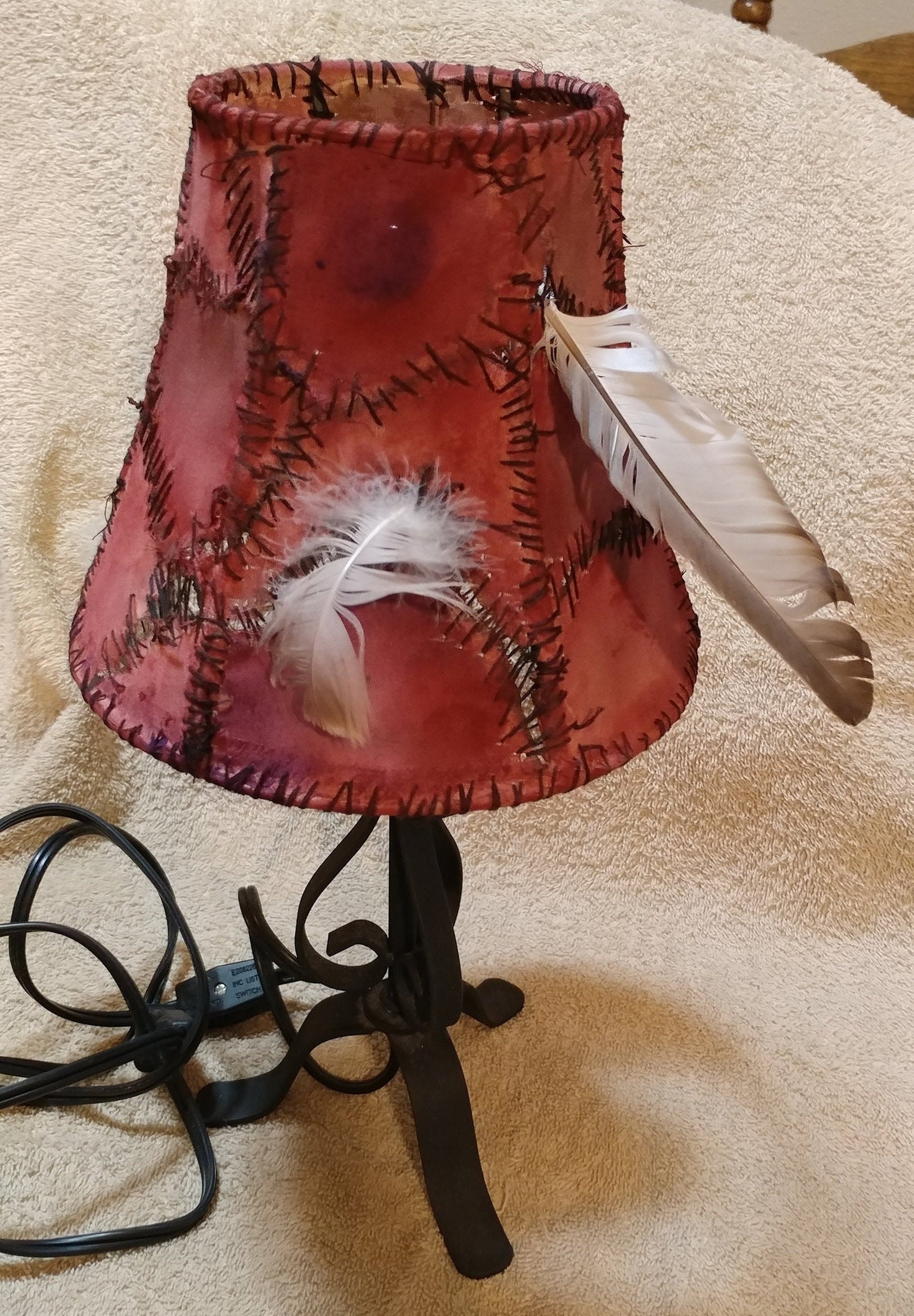 One-Of-A-Kind Ed Gein Style Skin Lamp By | Etsy