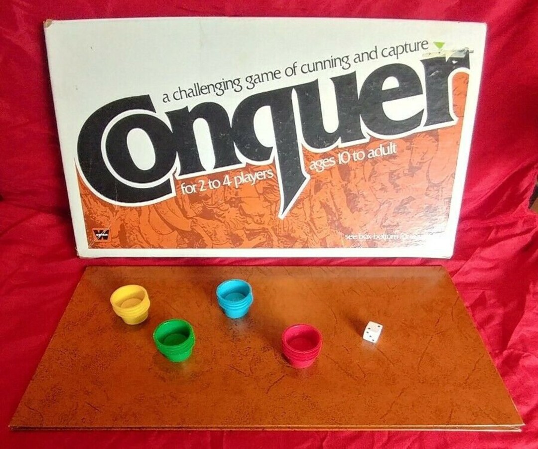 Vintage 1979 Conquer Board Game by Whitman - #4870 - COMPELTE & Gently ...