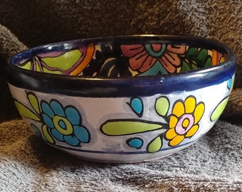 Mexican Pottery Salsa Bowl - Etsy