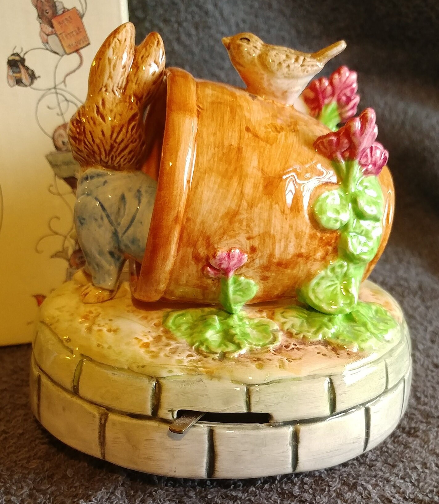1993 Peter Rabbit 5 Musical Figurine by Beatrix Potter / | Etsy