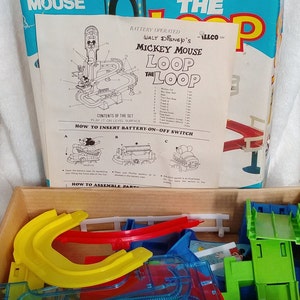 Rare Vintage Mickey Mouse Loop the Loop Battery Operated Race Game From ...