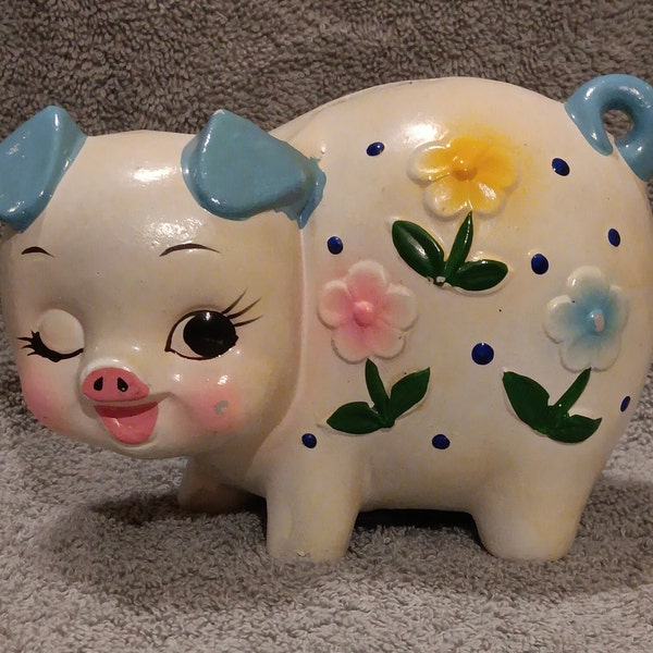 Vintage Piggy Bank - Etsy