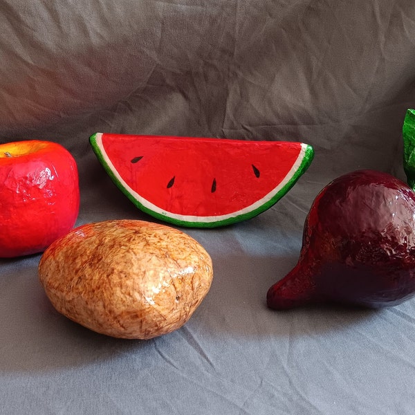 Paper Mache Fruit - Etsy