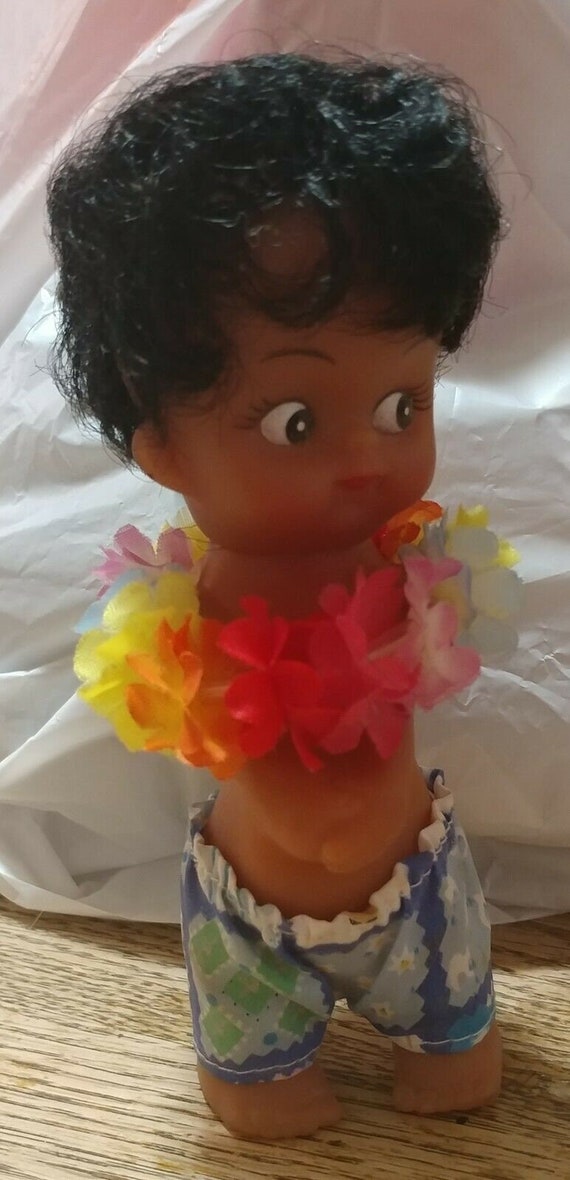 Vintage Rubber Hawaiian Hula Boy Souvenir Doll Made in Hong | Etsy
