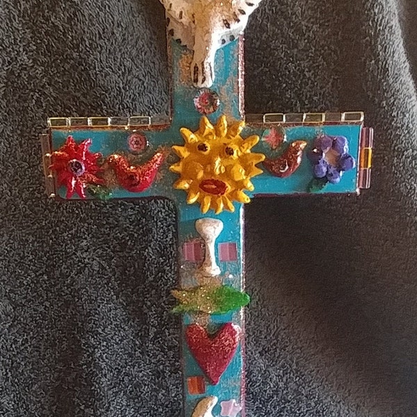 Painted Cross - Etsy