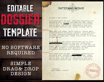 Top Secret Dossier - Etsy