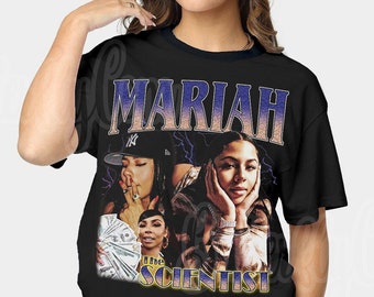 MARIAH THE SCIENTIST T-shirt Vintage Rap Tee Concert, Tour T-shirt ...