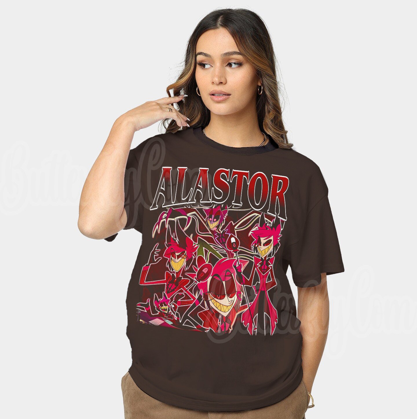 Alastor Hazbin Hotel Charaktere T-Shirt, Alastor Hazbin Hotel T-Shirt ...
