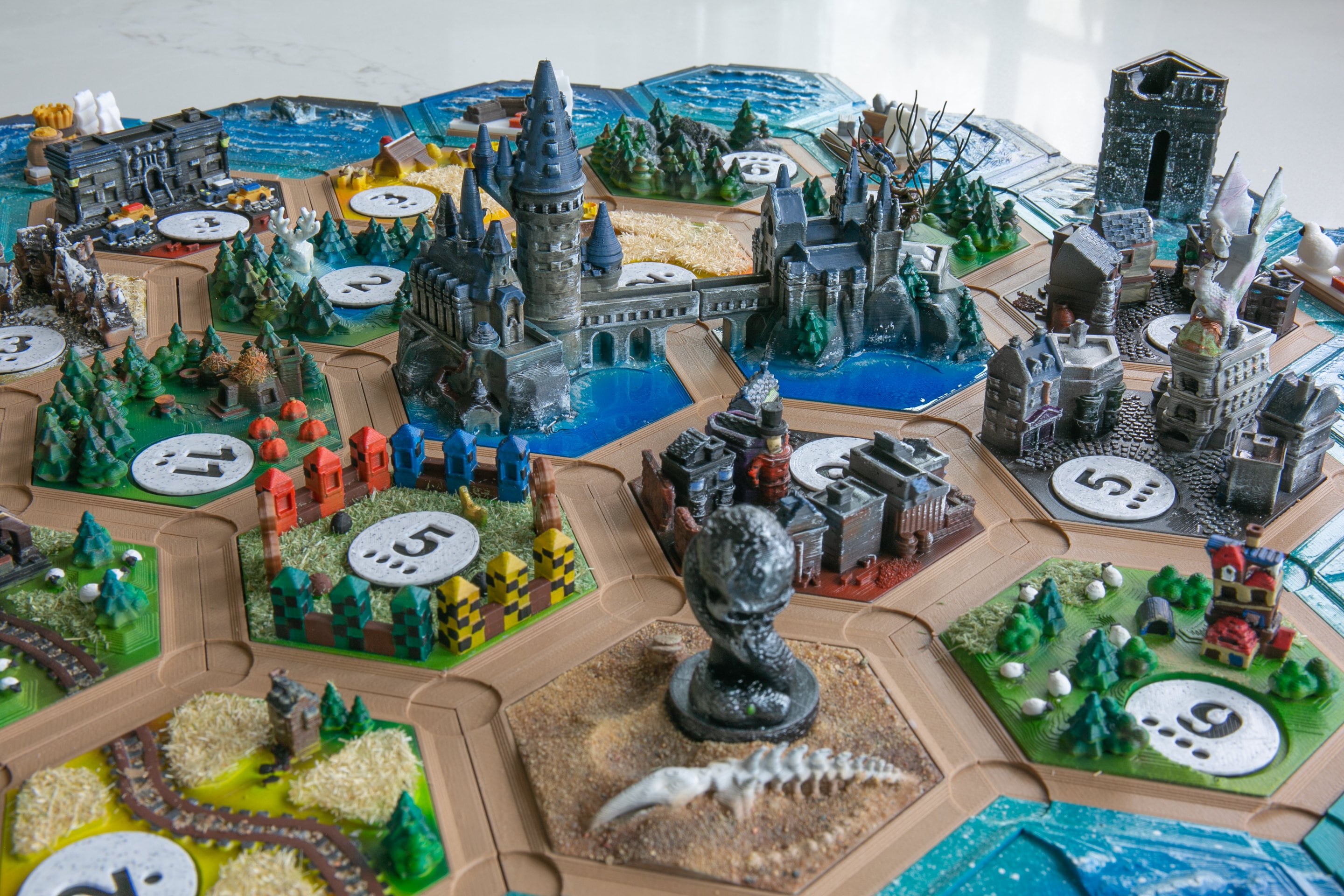 3D Printed Custom Catan Board Inspired by Magics - Etsy Australia