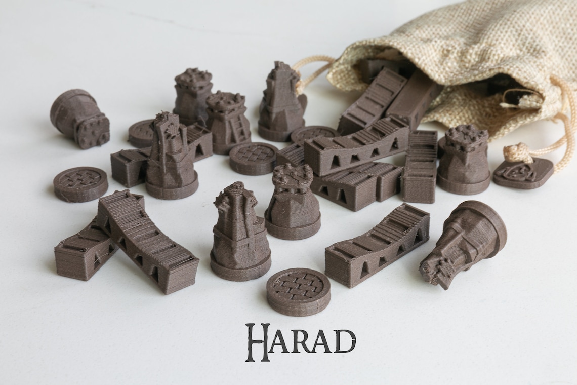 3D Printed Custom Catan City & Settlement the Lord of the - Etsy