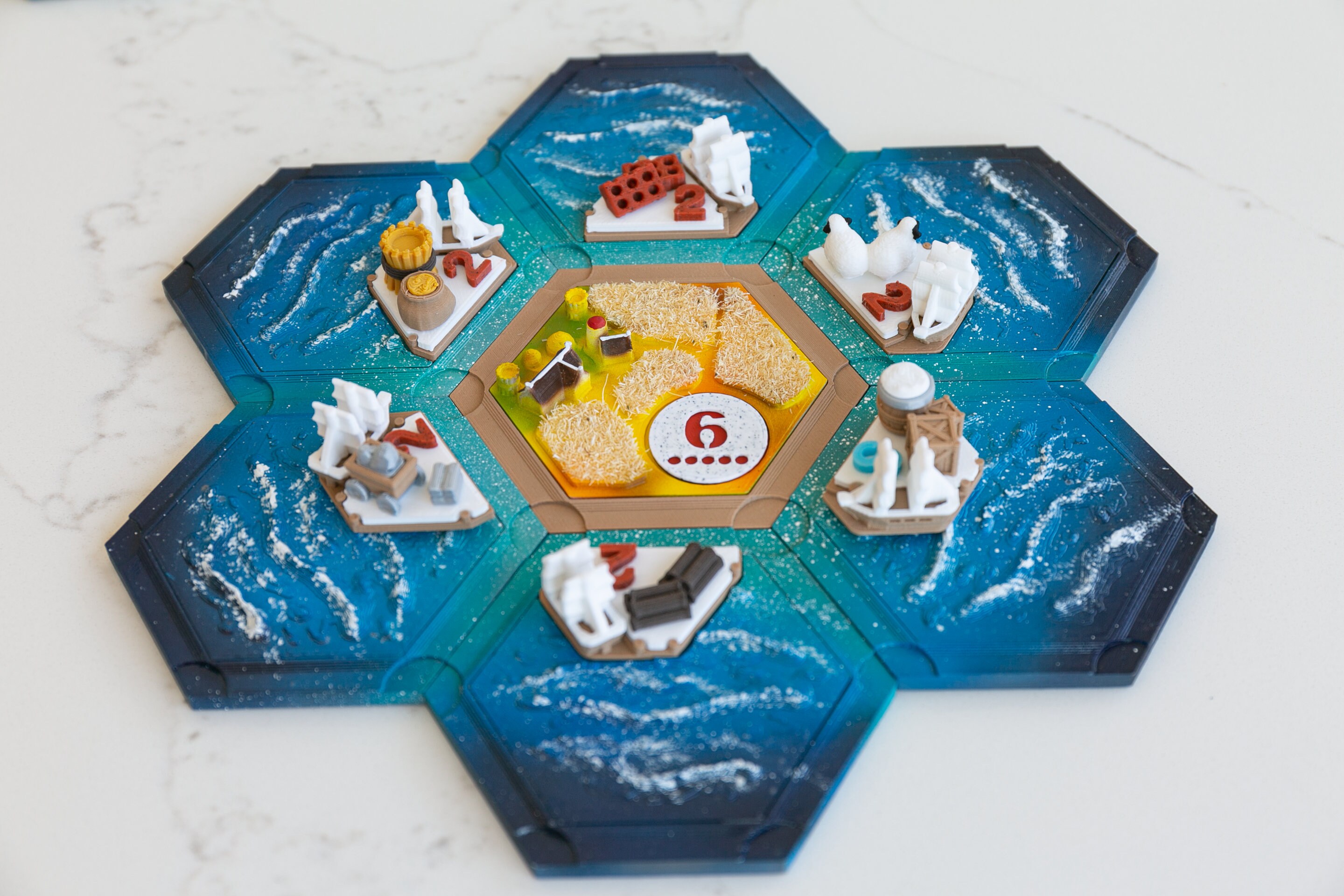 Catan 3D Printed Sea Tile - Etsy