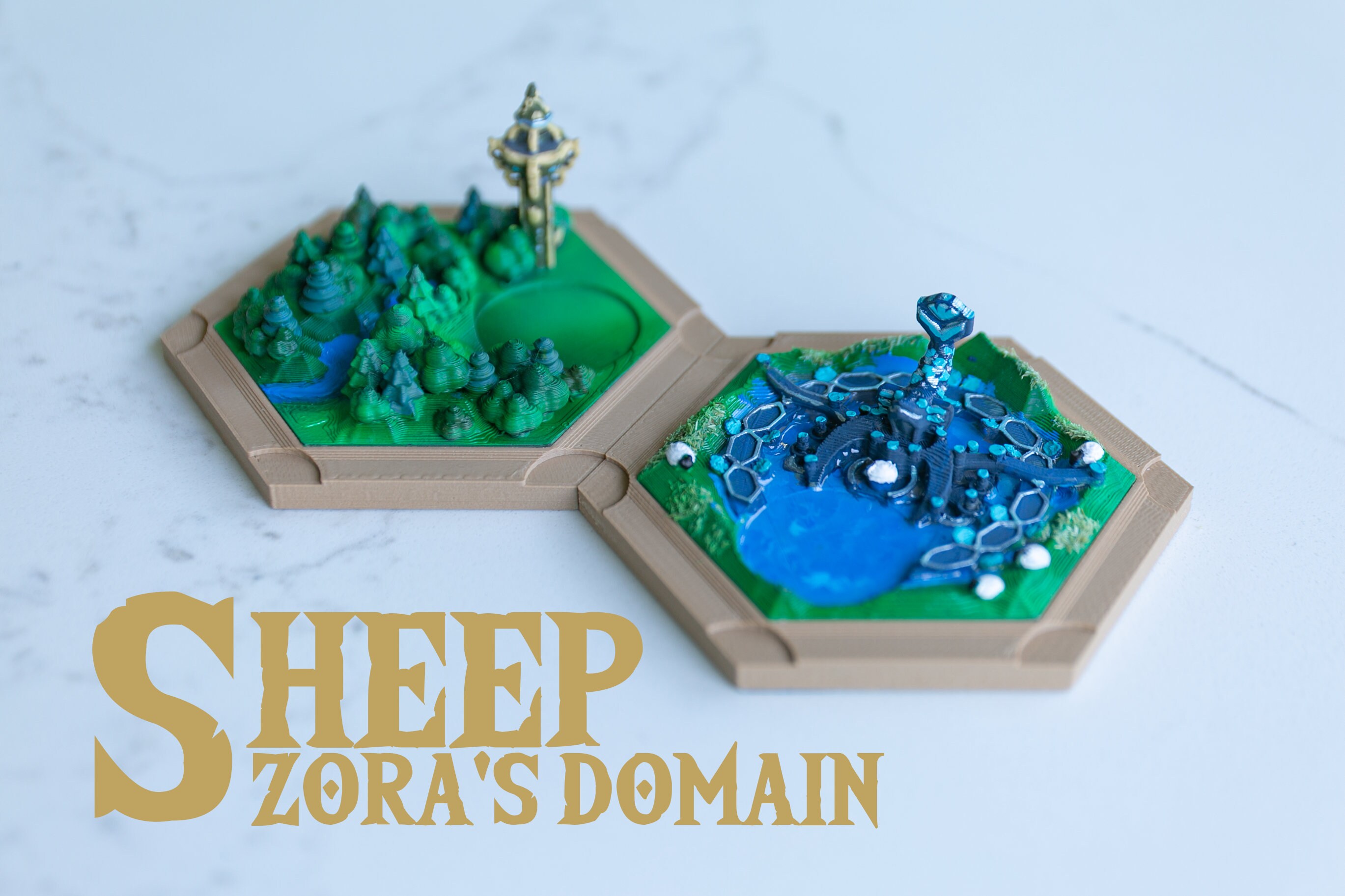 3D Printed Custom Catan Tiles Zelda Breath of the Wild - Etsy UK
