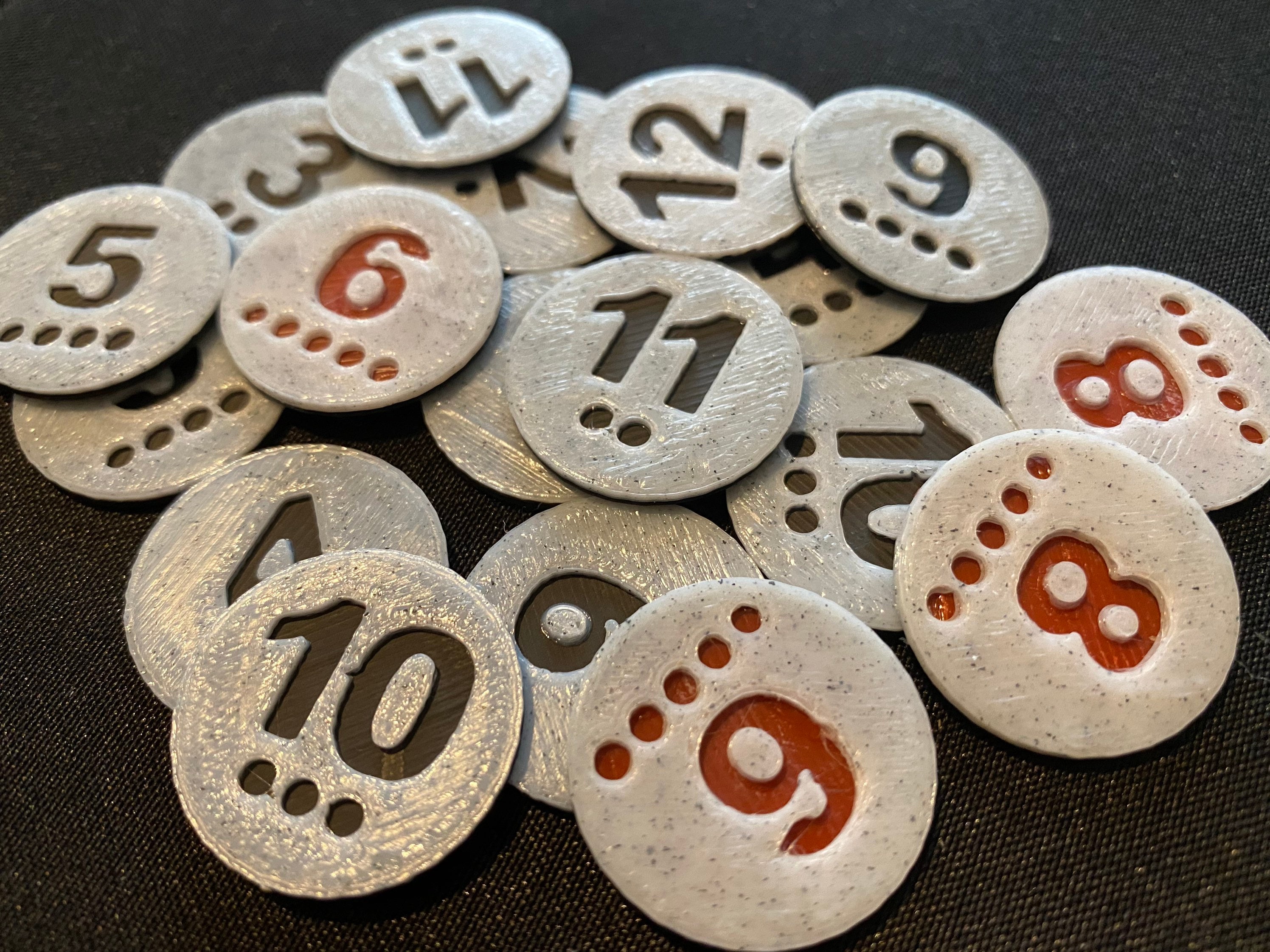 3d Printed Catan Number Tokens Etsy