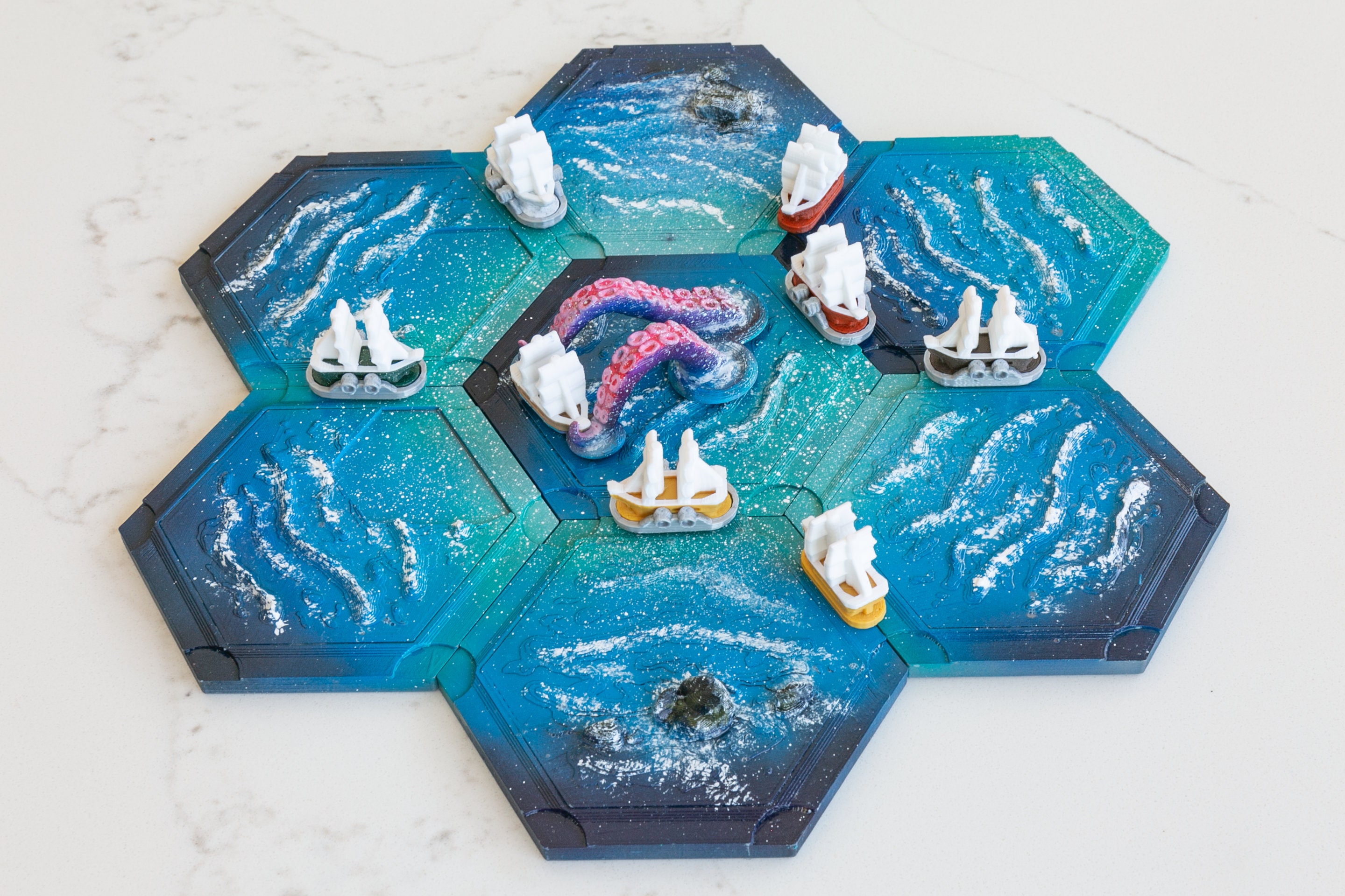 Catan 3D Printed Sea Tile - Etsy