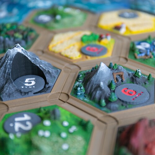 Custom 3D Print Magnetic Game Board for Settlers of Catan - Etsy