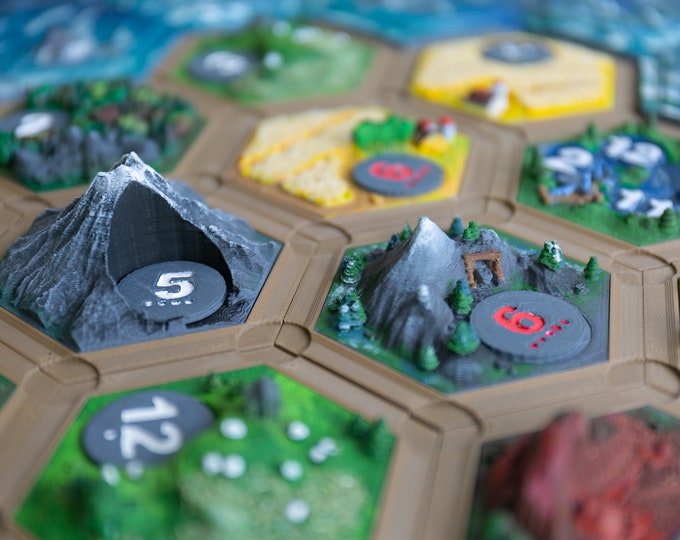 3D Catan Puzzle Pack 4 Player Base Set - Etsy