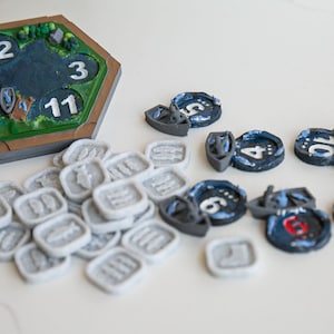 3D Printed Plastic Fish Tokens Lake Tiles for the Fisherman of | Etsy