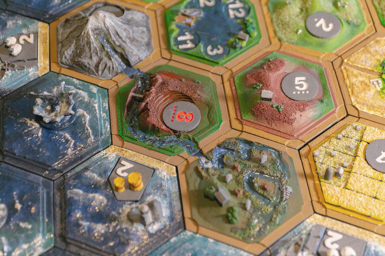3D Printed Catan Boards for Scenario The Rivers of Catan | Etsy