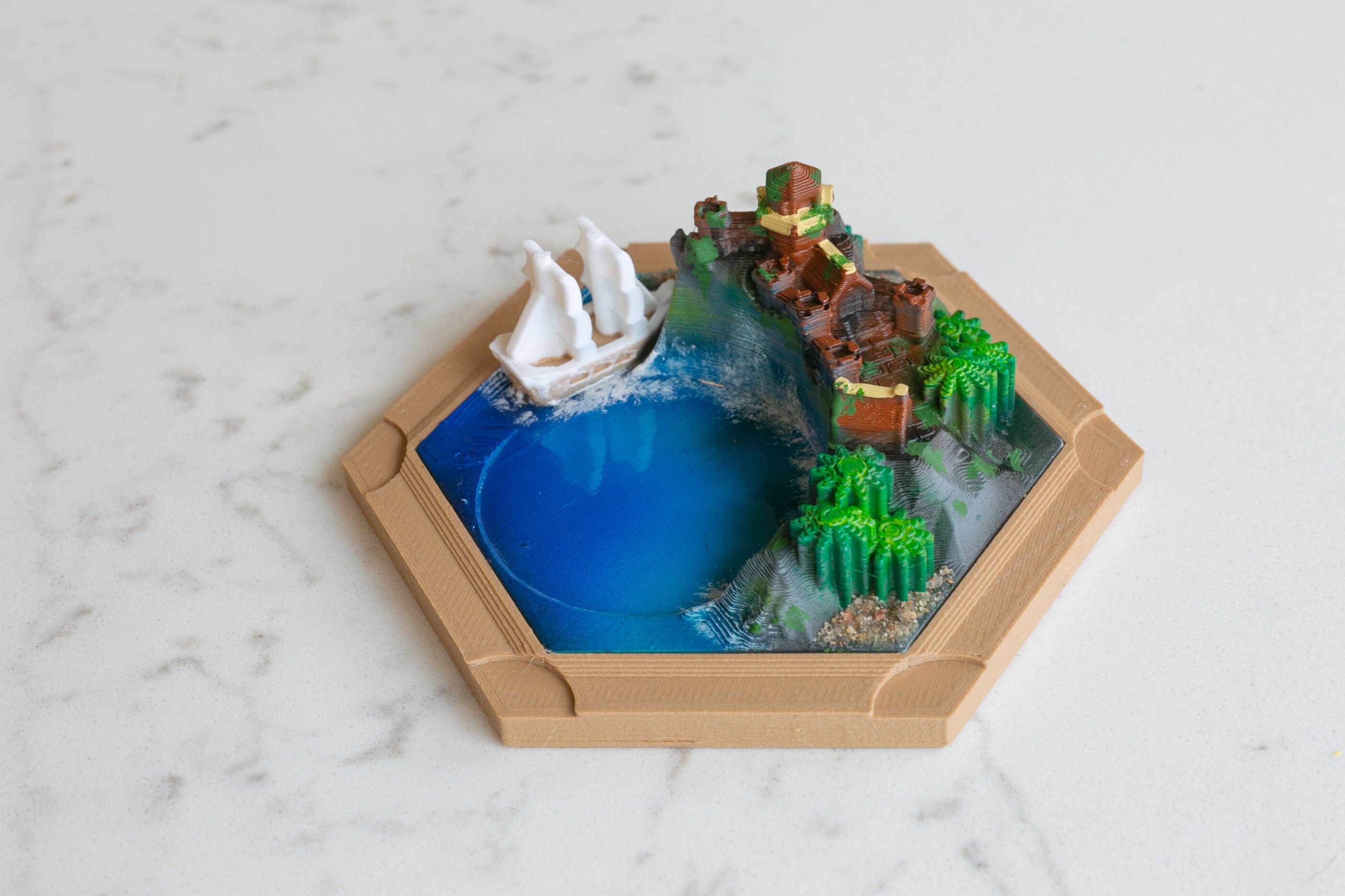 3D Print Pirate Lair Tile for Catan Explorers & Pirates - Etsy Australia
