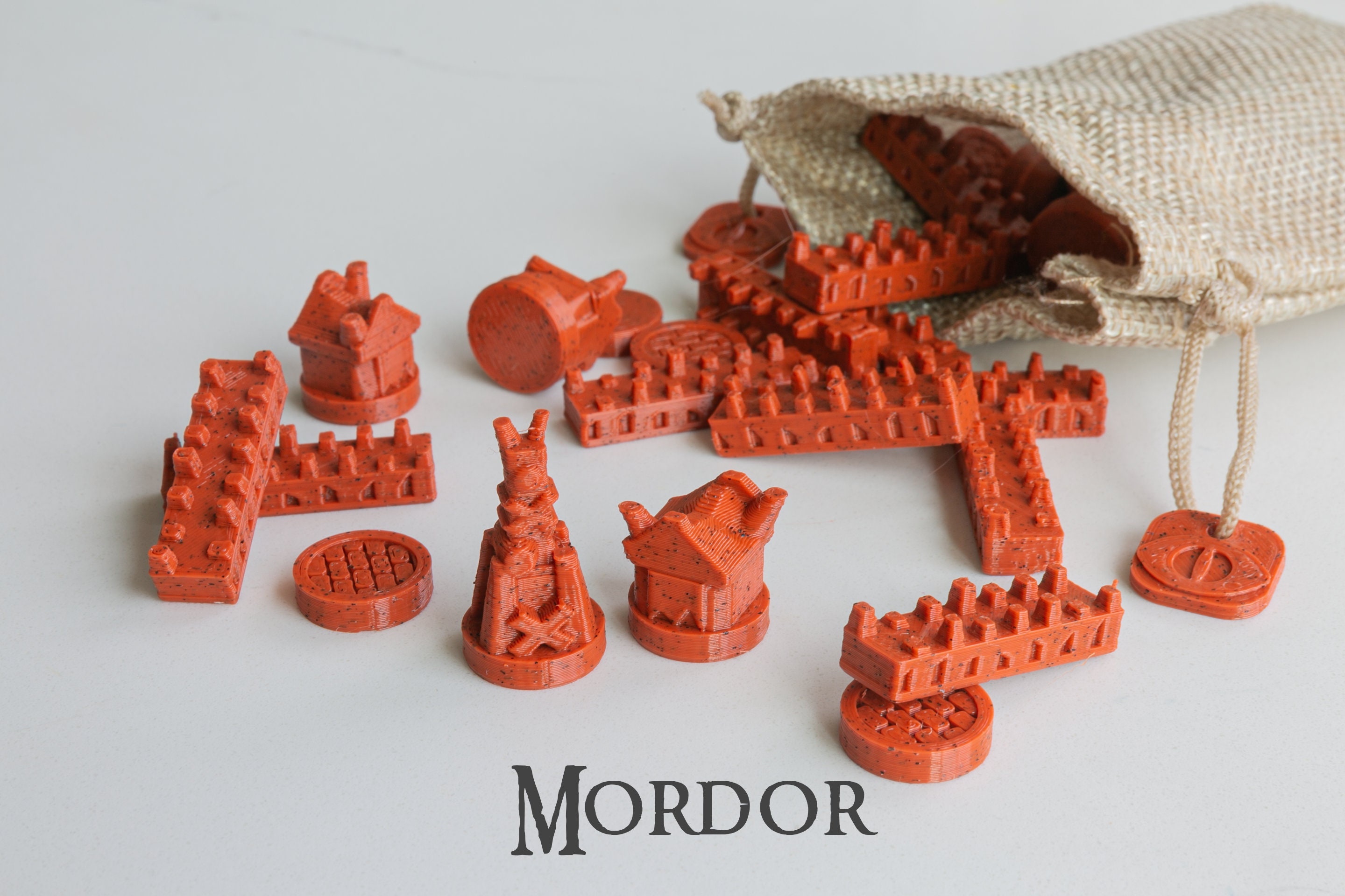 3D Printed Custom Catan City & Settlement the Lord of the - Etsy